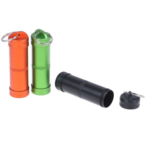 1PC Mini Waterproof Capsule Seal Bottle Outdoor EDC Survival Pill Box ...