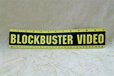 BLOCKBUSTER VIDEO Vintage Plastic Ruler with Conversion Tables | eBay