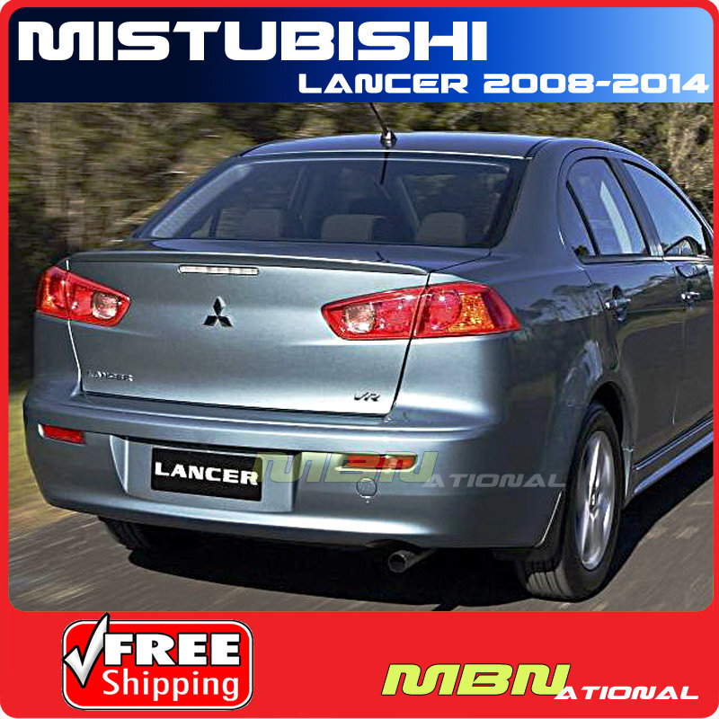 08-16 Mistubishi Lancer Sedan End Trunk Spoiler Painted P26 RALLY RED ...