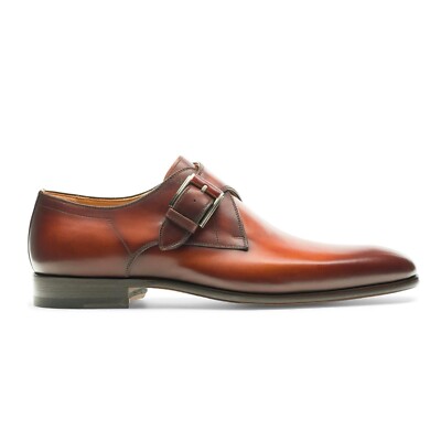 Magnanni Marco Leather Monk Strap Shoes Tobacco Cognac Brown Mansfeld ...