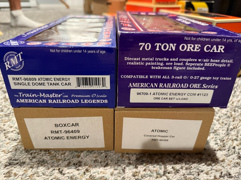 RMT 4 AEC Atomic Energy Freight Cars Tank Ore Boxcar Covered Hopper | eBay