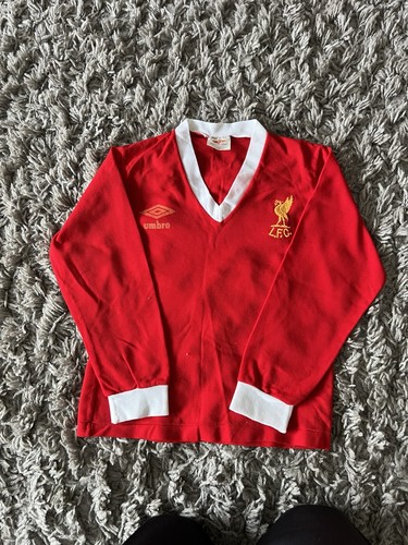 Vintage 1970s Umbro Liverpool Home Shirt Size 30-32 Junior Medium | eBay UK
