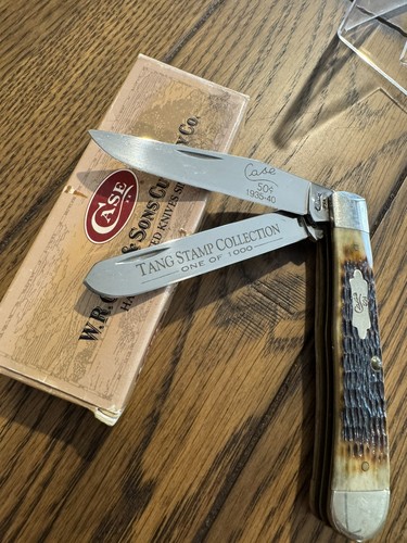 Case Trapper Knife 50 Cent Tang Stamp Collection With Box | eBay
