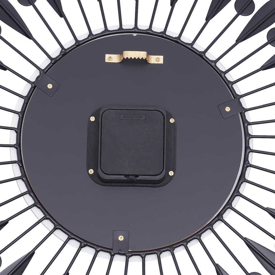 Luxury Large Wall Clock 3D Metal Living Room Feather Wall Watch Home ...