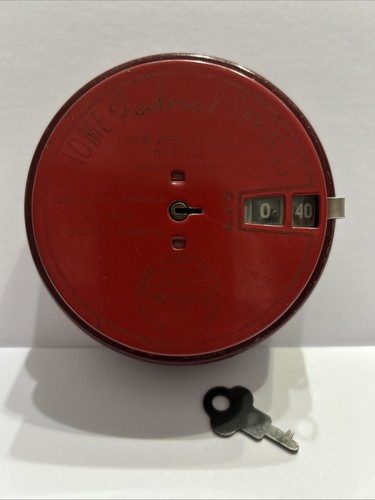 Vintage Add O Bank Locking Coin Money Bank Lockbox Safe With Key Home ...