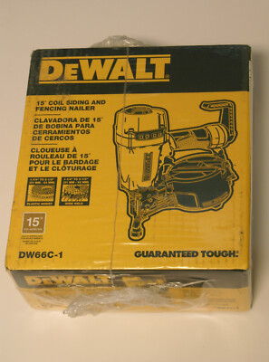 DeWALT DW66C-1 15° Coil Siding and Fencing Nailer Brand New, Sealed | eBay