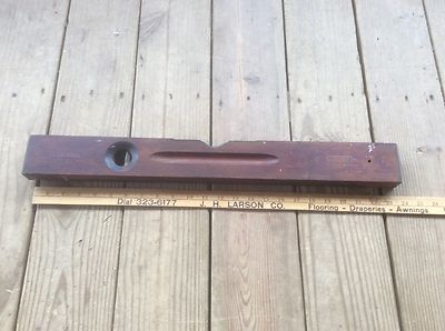 Vintage Wood Stanley Adjustable Level, Brass Ends | eBay