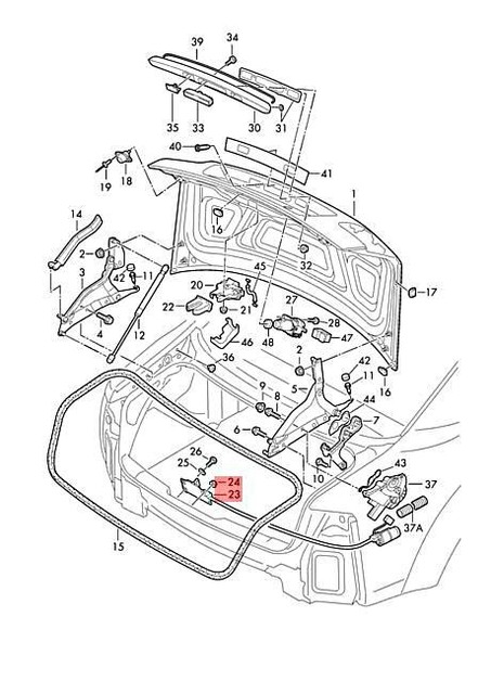 Genuine Striker Plate With Motor for Power Latch AUDI 4e0827383d for ...