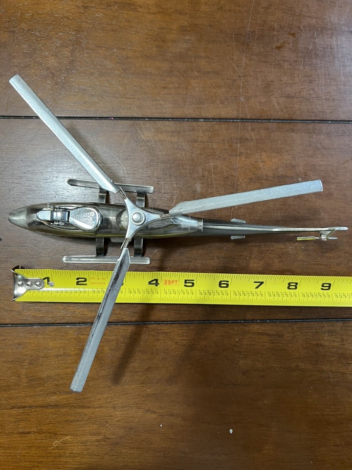VTG 80s RARE Huey Cobra Helicopter Die Cast Metal Desk Top Cigarette ...