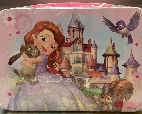 Disney Princess Sofia The First Large School Lunch Tin Box w/24 pc ...