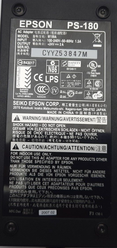 Used Epson PS-180 AC Adapter Model M159A - Genuine OEM Power Supply | eBay