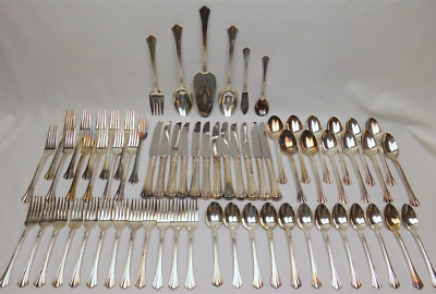 66 Pcs Towle Supreme Cutlery ATHENA Stainless Vtg Flatware Korea Svc ...