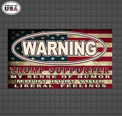 Trump 2024 American Flag Vinyl Decal Sticker | MAGA Decals | Donald ...