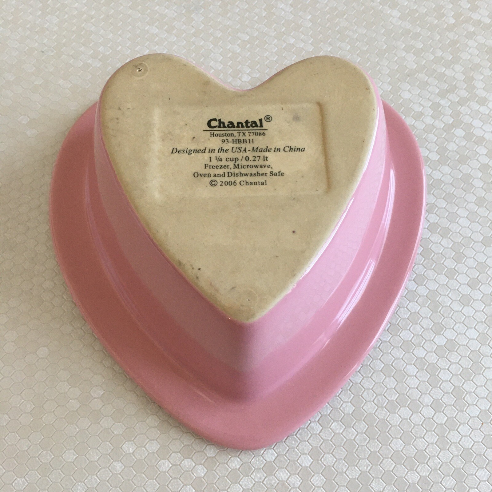 Chantal Heart Bowl Dish Pink Stoneware | eBay