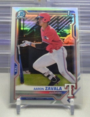 Aaron Zavala 1st Bowman Refractor 2021 Bowman Draft Chrome #BDC-101 ...