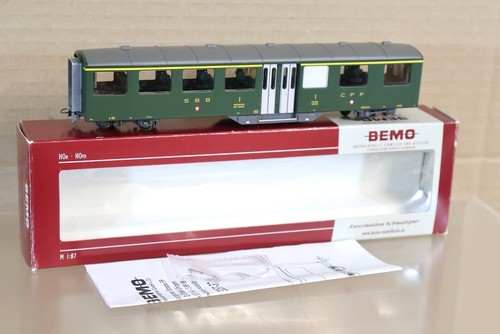 BEMO 3259 412 HOm GAUGE SBB CFF GREEN 1st CLASS COACH A 182 MINT BOXED ...