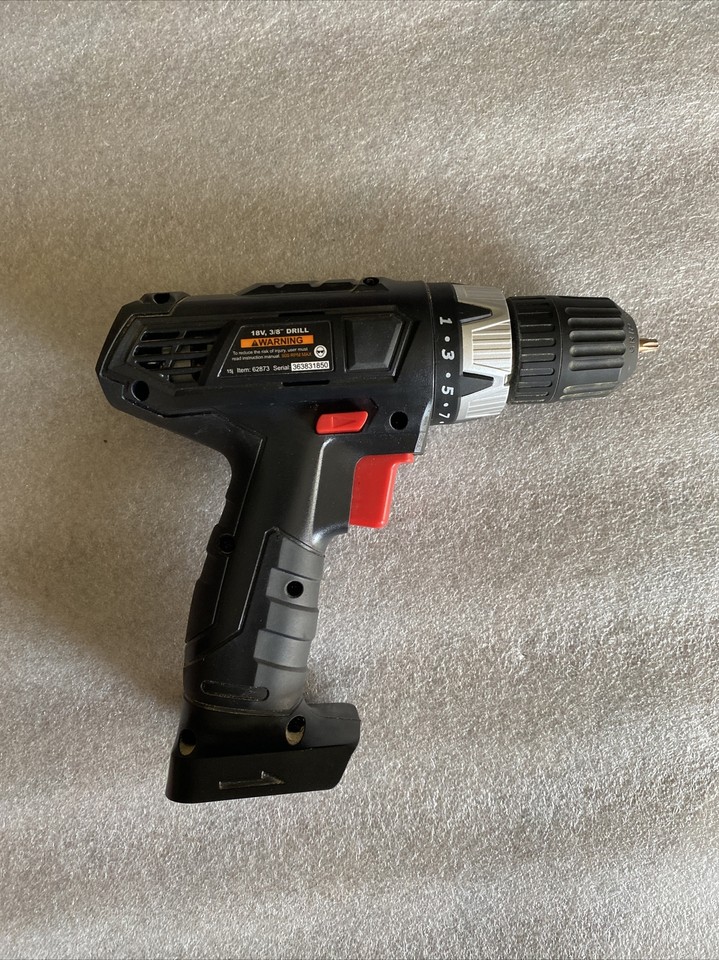 Drill Master 62873 Cordless Drill Driver 18 Volt 3/8" Bare Tool Only ...