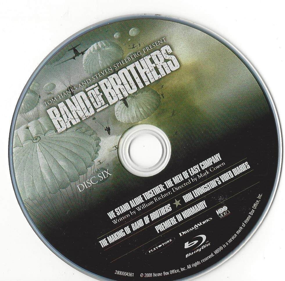 Band of Brothers HBO (Blu-Ray) Disc 6 Replacement Disc U.S. Single Disc ...