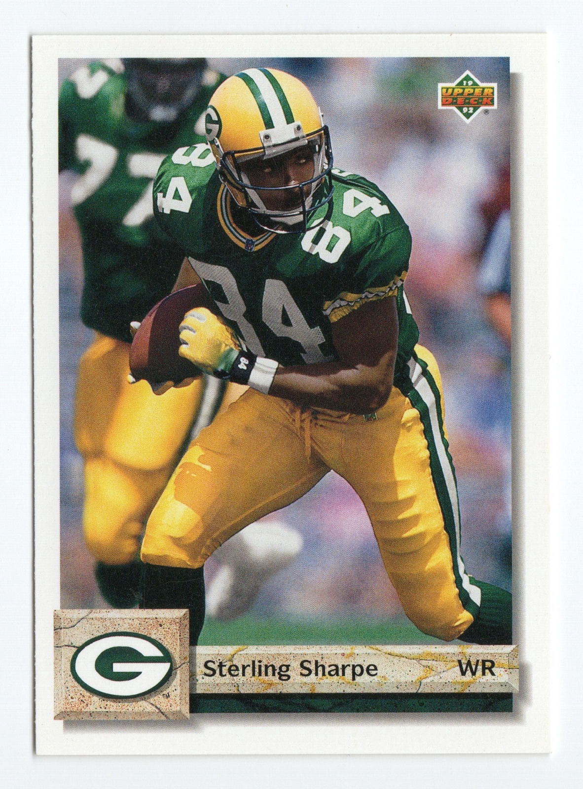 1992 Upper Deck 252 Sterling Sharpe Green Bay Packers Card | eBay