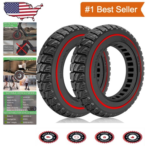 Reliable 10x2 Solid Replacement Tires for Electric Scooters - Fits Many ...