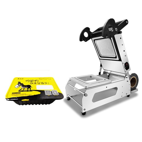 Small Hand Press Sealing Machine Cooked Food Box Sealing Packaging ...
