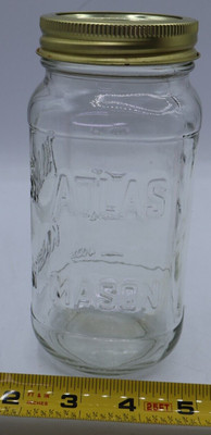 Atlas Jar with Gold Lid | eBay