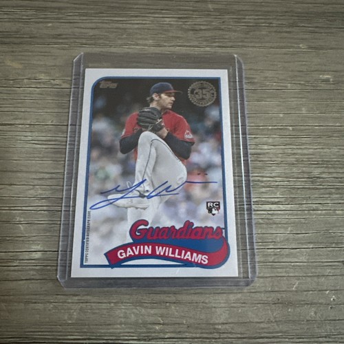 2024 Topps Gavin Williams 1989 Topps #89BA-GW Auto Cleveland Guardians ...