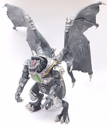 Mega Bloks Metal Ages Platinum Armor Dragon Thoron 9625 Figure ...