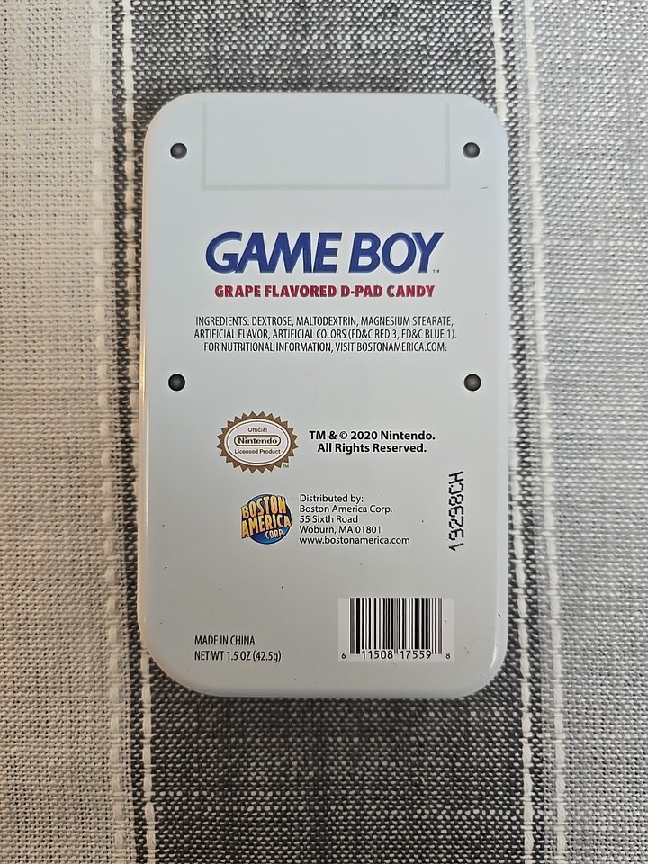 Nintendo Game Boy Candy Tin Grape Flavored D-Pad Candy New SEALED | eBay