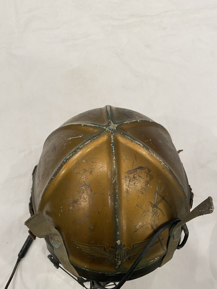 Vintage Flight Helmet & Liner US Navy Pilot Grouping Named | eBay