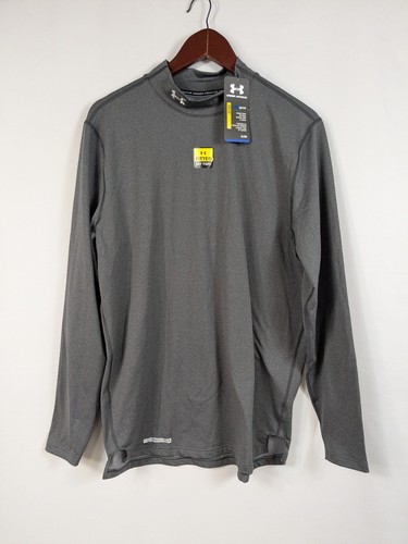 Under Armour Coldgear T-Shirt Men's XL Mock Long Sleeve Fitted Base ...