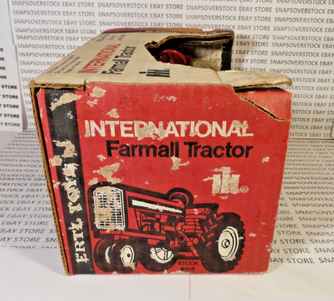 VINTAGE 1980 ERTL INTERNATIONAL FARMALL NARROW FRONT FARM TRACTOR #415 ...