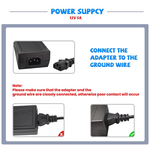 DC 12V 5A Power Supply Adapter Transformer Charger AU Plug for CCTV ...