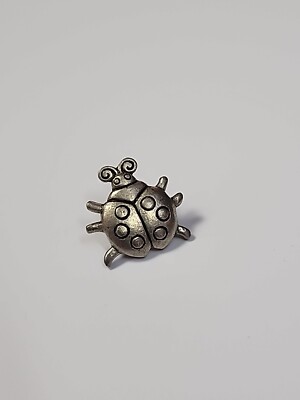 Ladybug Beetle Lapel Pin Silver Color Metal | eBay