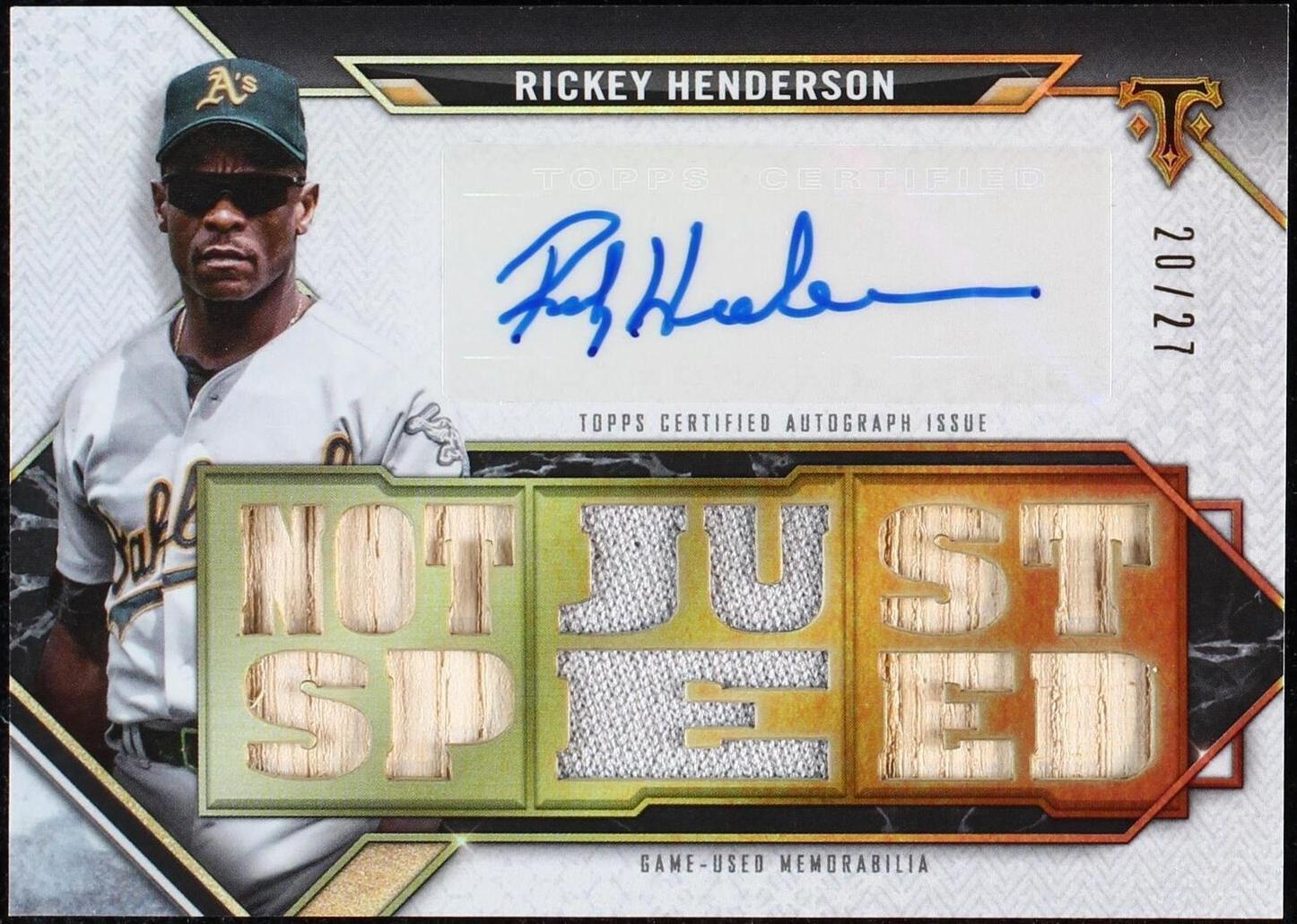2021 Topps Triple Threads - Triple Threads Autograph Relics Rickey ...