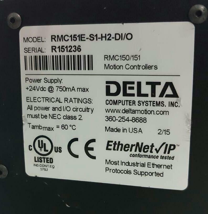 Delta Computer System RMC151E-S1-H2-DI/O Motion Controllers RMC150/151 ...