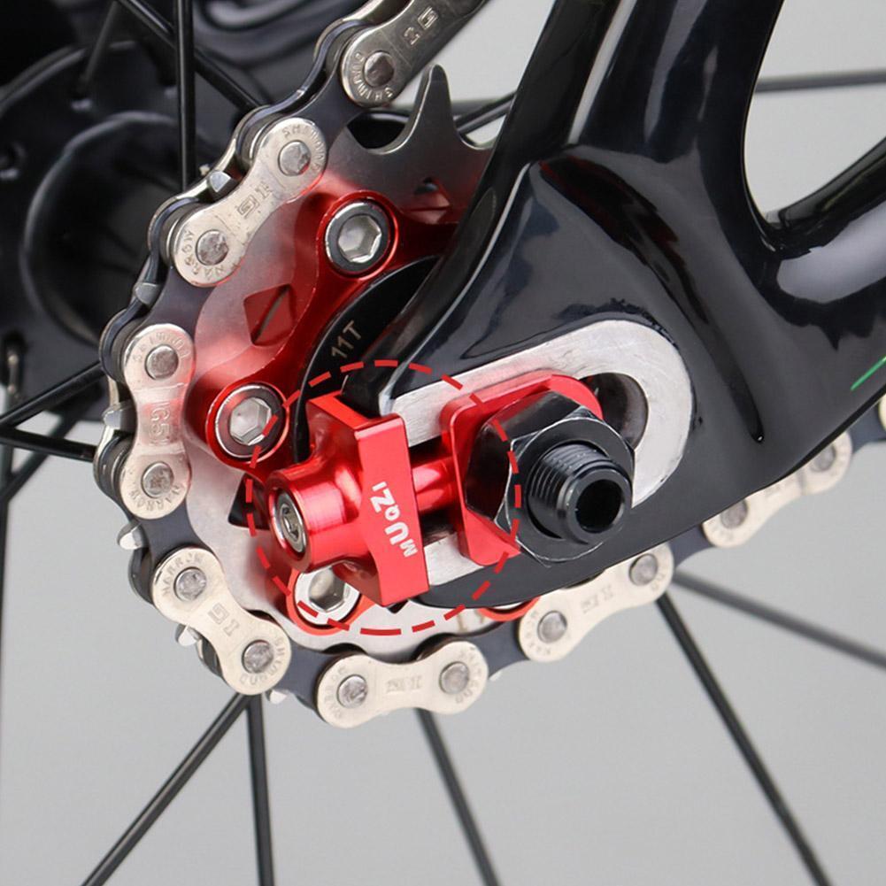 Bicycle Chain Tugs Adjuster Tensioner Aluminum Alloy GXxpa BMX Fixie ...