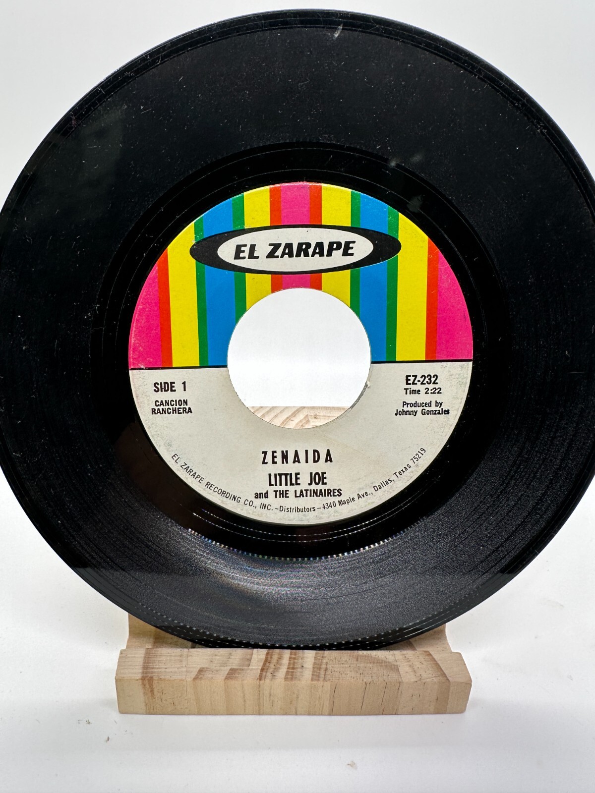 LITTLE JOE Palomita De Alas Blancas Zenaida EL ZARAPE 232 TEJANO 45 VINYL RECORD | eBay