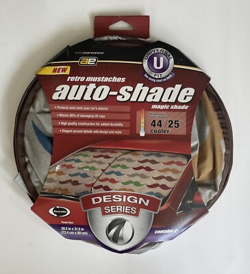 Basix Magic Shade Universal Fit Sunshade (Mustache Style) | eBay