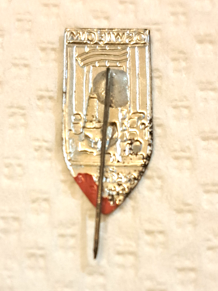 1960's Germany WWII OSWIECIM AUSCHWITZ concentration camp holocaust pin ...