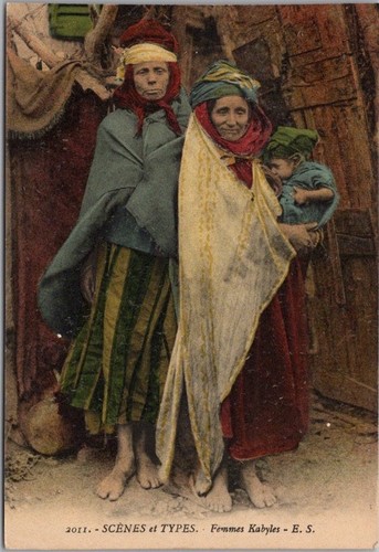 ALGERIA Postcard "SCENES et TYPES Femmes Kabyles" Berber Woman ...