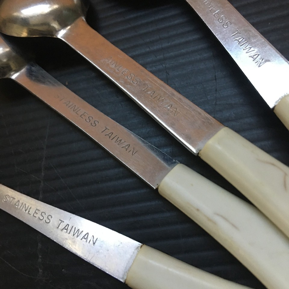 Vintage 70s Stainless Steel Measuring Spoon Teaspoon 1 TBS 1 TSP 1/2 ...