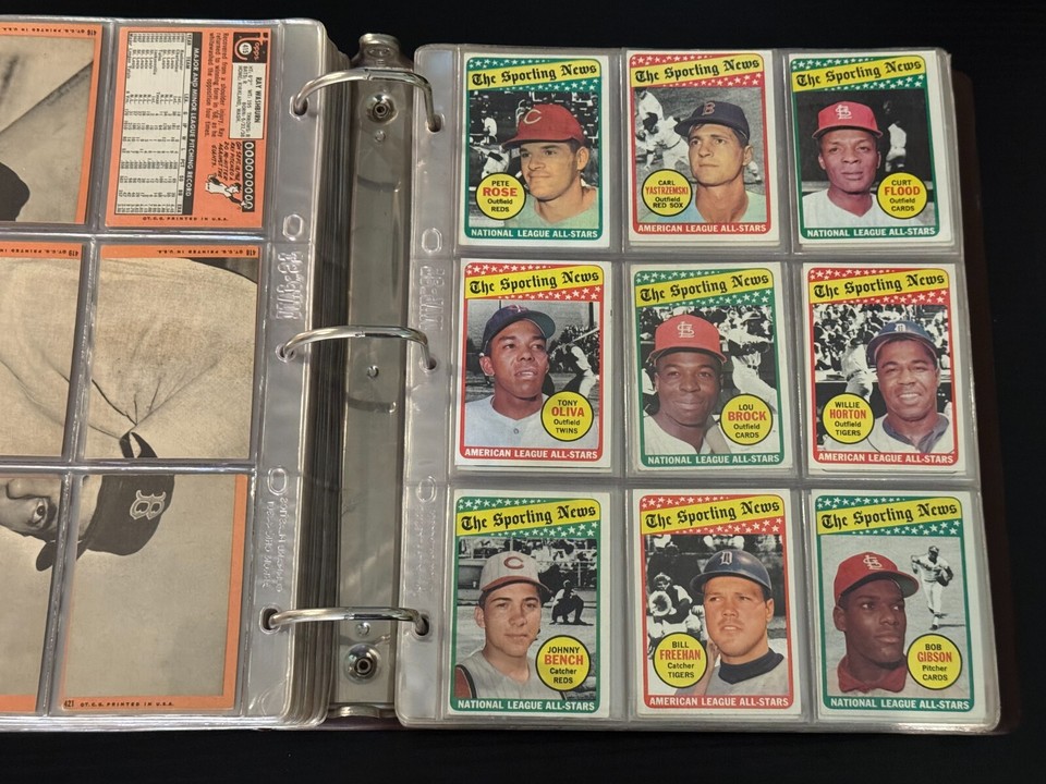 1969 Topps Baseball complete set 1-664, Mantle SGC 4, Jackson PSA 4 ...