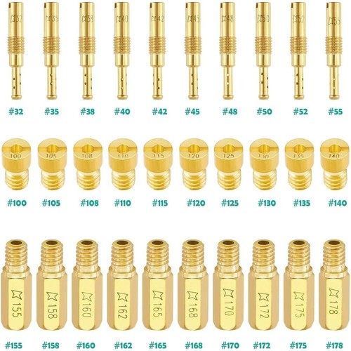30Pcs Brass Carburetor Main Jets Jets Car Assessories Parts Carburetor ...