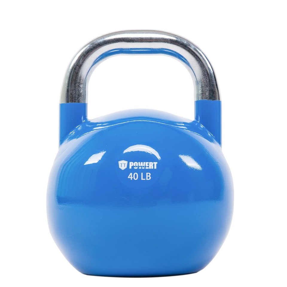 POWERT Competition Kettlebell Coated Cast Steel Weight Lifting Training ...