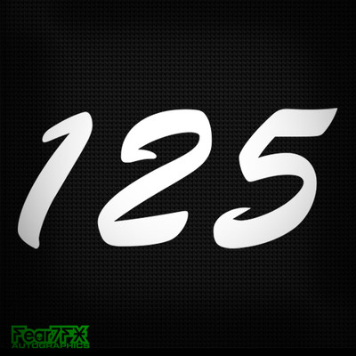 2x 125 MotorBike Decal Sticker For Motorbike Scooter Bike | eBay UK