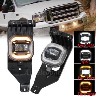 LED Fog w DRL&Turn Light for Ford Super Duty F250 F350 F450 F550 2005 ...
