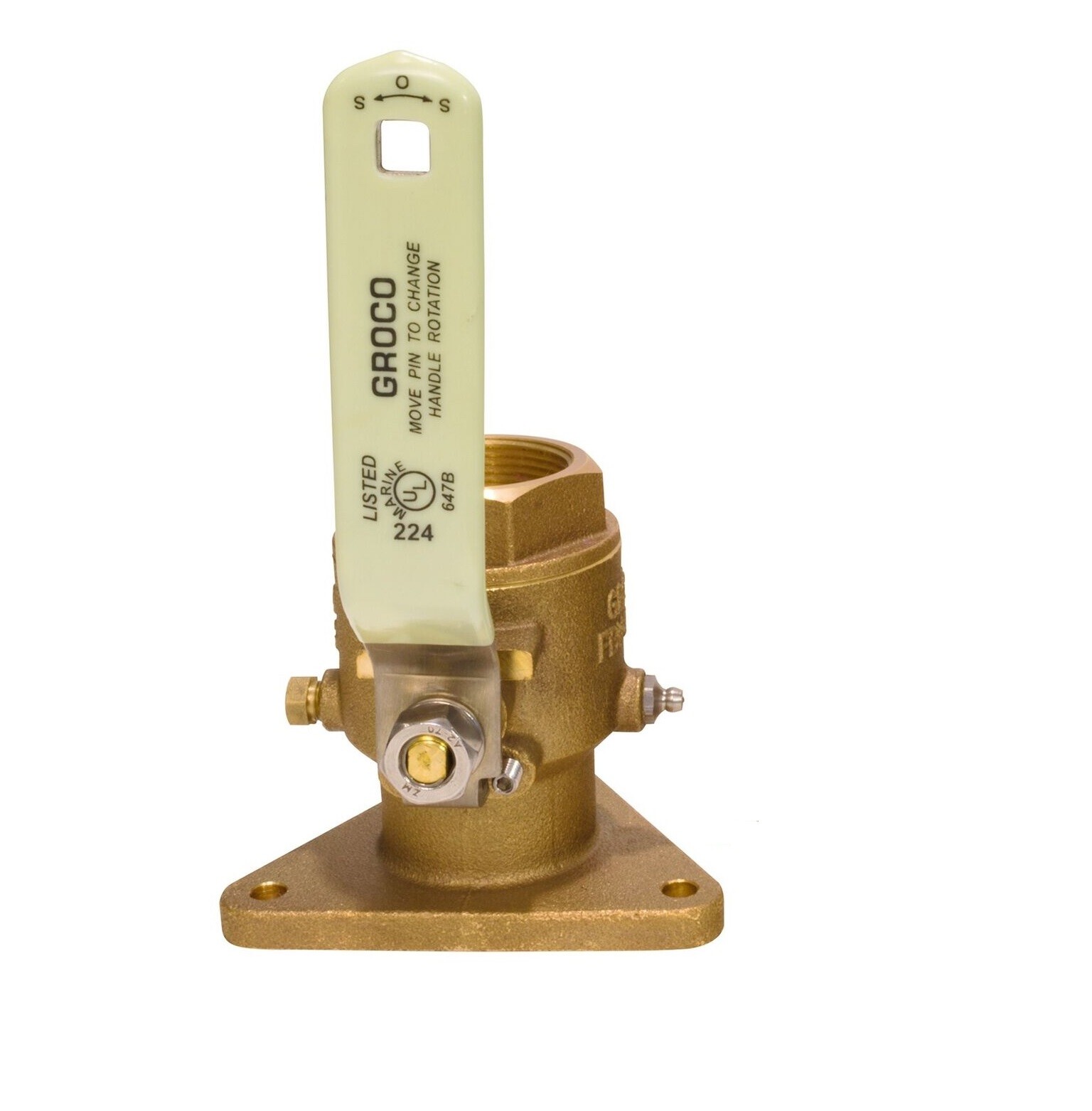 Groco FBV-1000 Seacock Flanged Ball Valve, Full-Flow 1 Inch | eBay