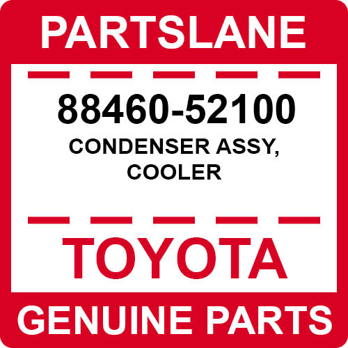 88460-52100 Toyota OEM Genuine CONDENSER ASSY, COOLER | eBay