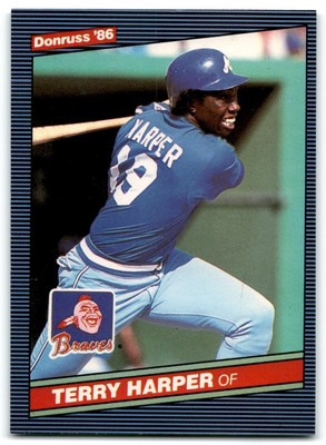 1986 Donruss Terry Harper Atlanta Braves #627 | eBay